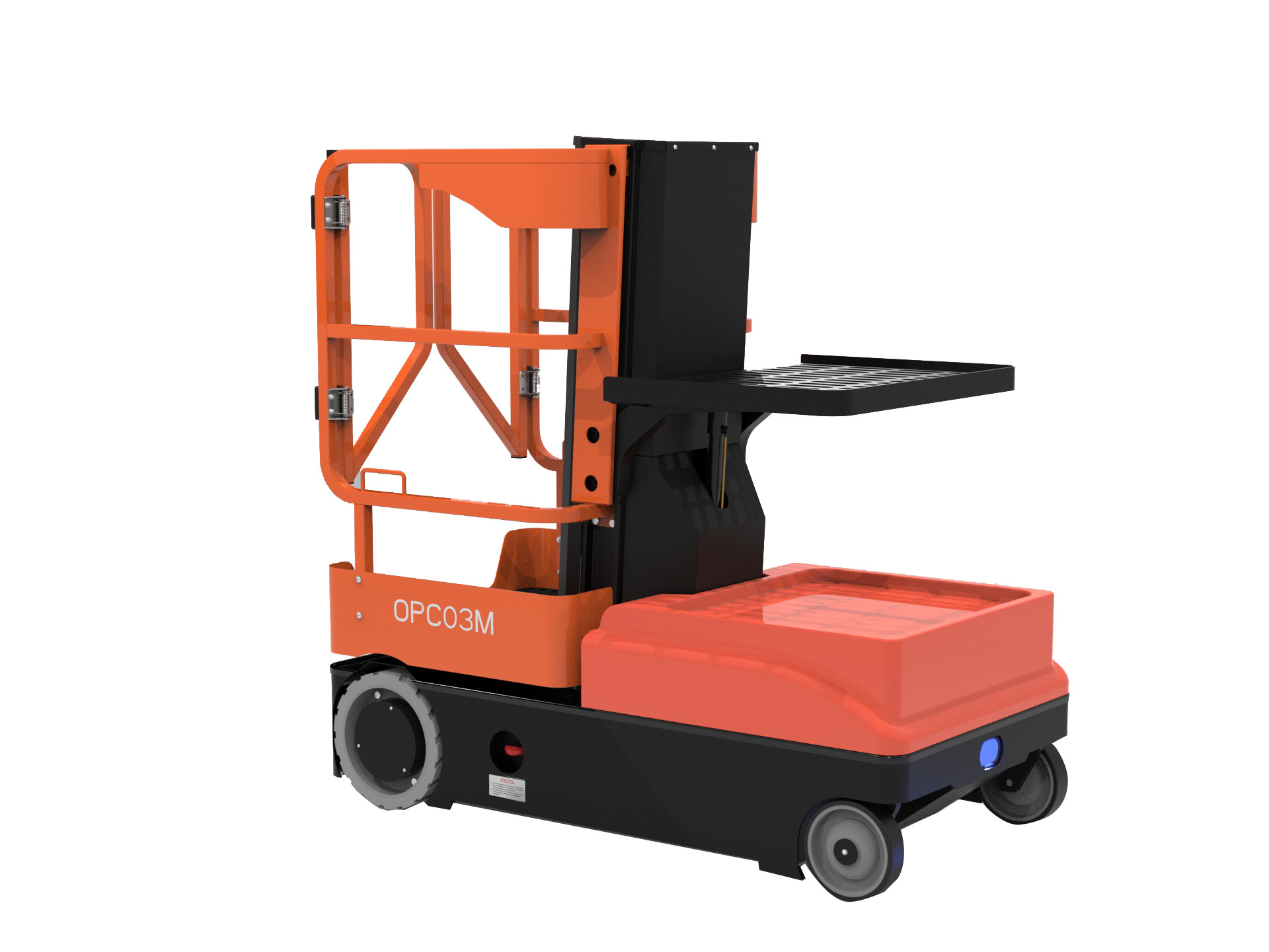 All-Electric Stock Picker Vertical Mast Lifts Light Structure Compact ...